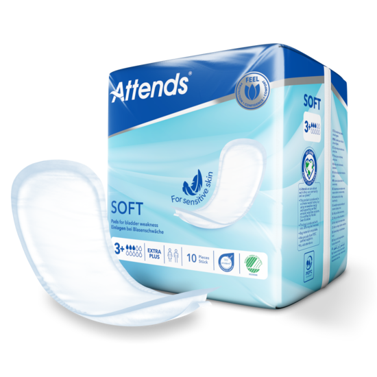 Inkontinensskydd Attends Soft 3 Extra Plus 10st/fp